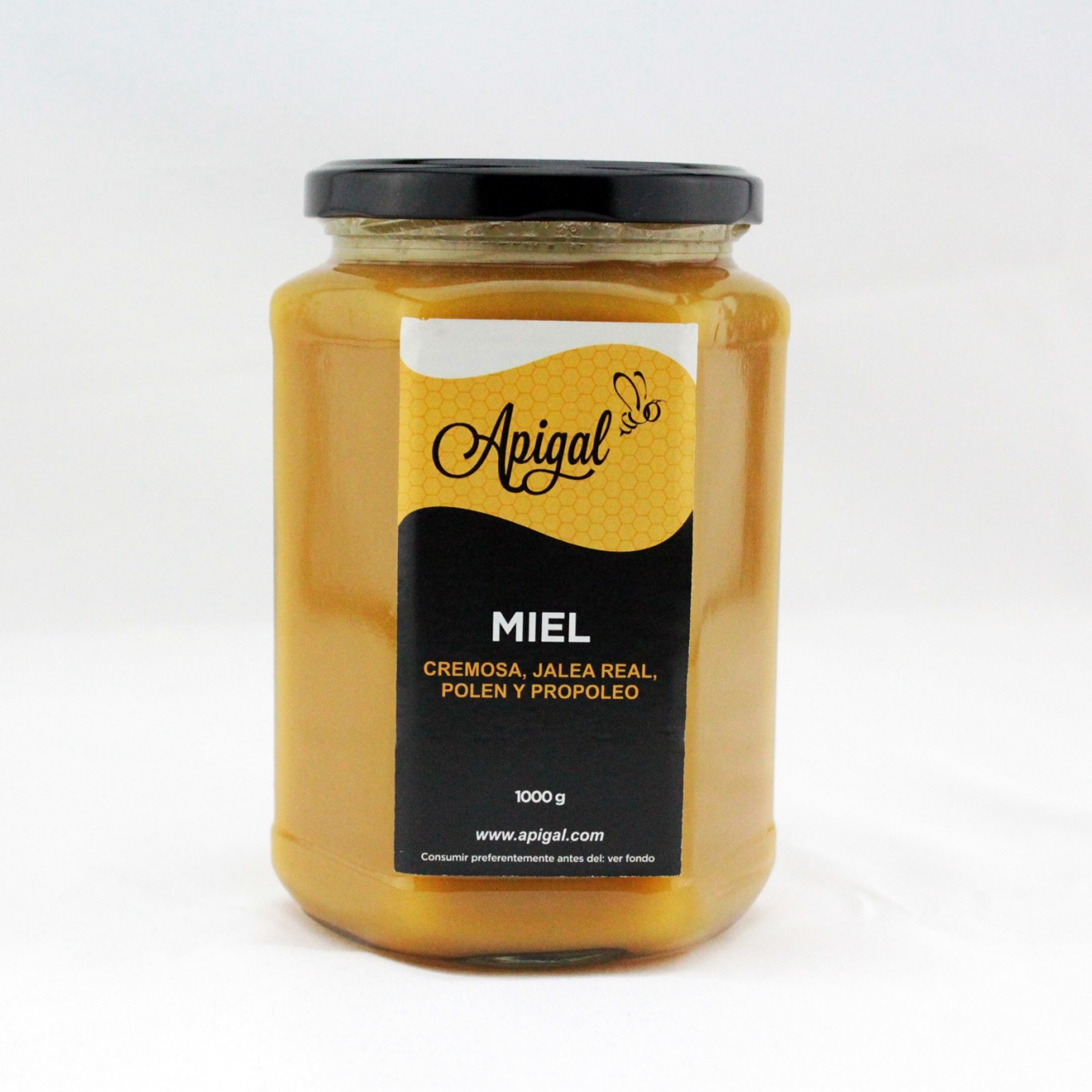 Miel con jalea real, polen y propóleo 1kg - APIGAL